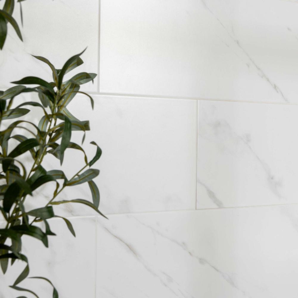 Splendour Carrara 750x250 Sky Marble Effect Tiles
